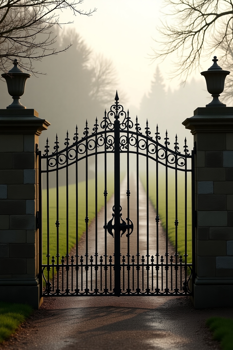Metal Electric Gates | Wrought Iron Electric Gates for Driveways UK